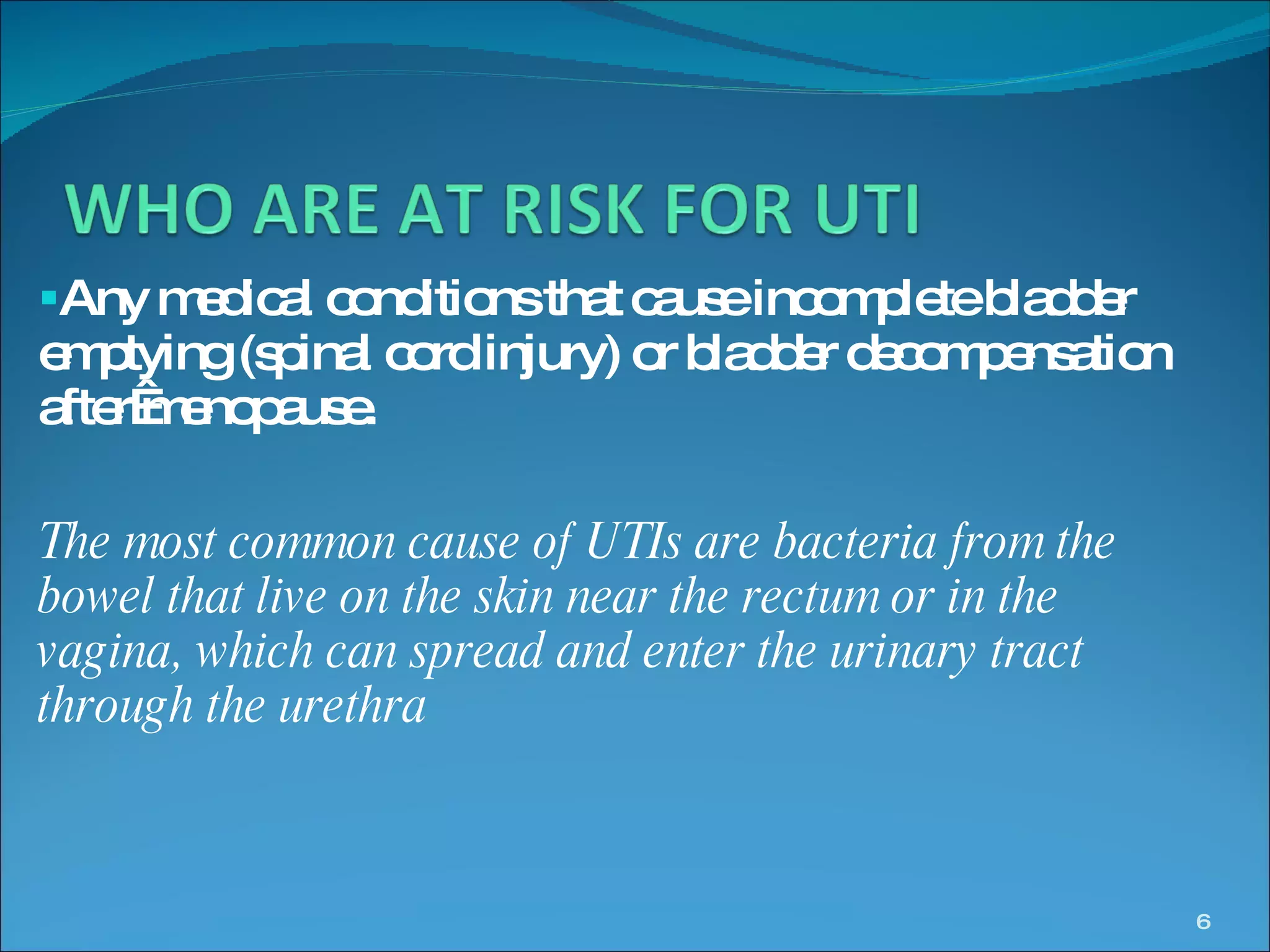 UTI- Urinary Tract Infection | PPT