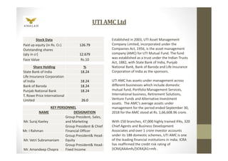 UTI AMC research report | PDF