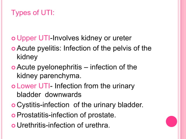 Uti and lab diagnosis | PPTX | Reproductive Health | Diseases and ...