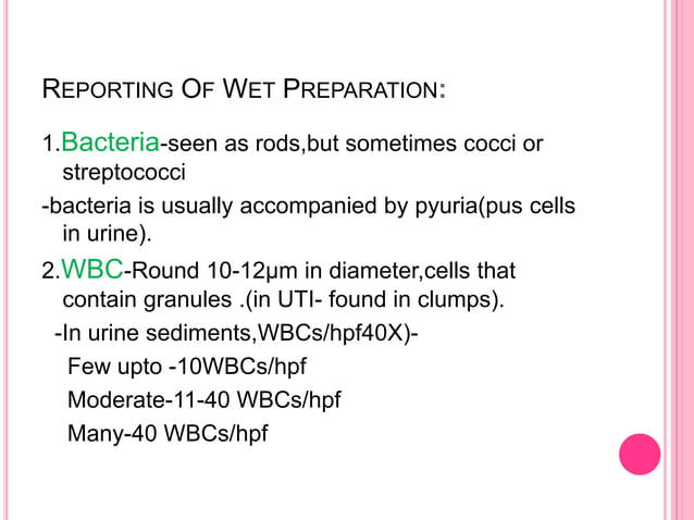 Uti and lab diagnosis