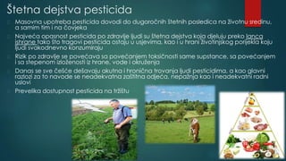 Uticaj pesticida na zdravlje ljudi | PPTX