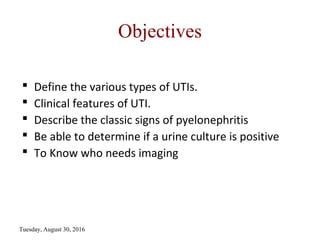 Uti class | PPT | Sexual Conditions | Sexual Health