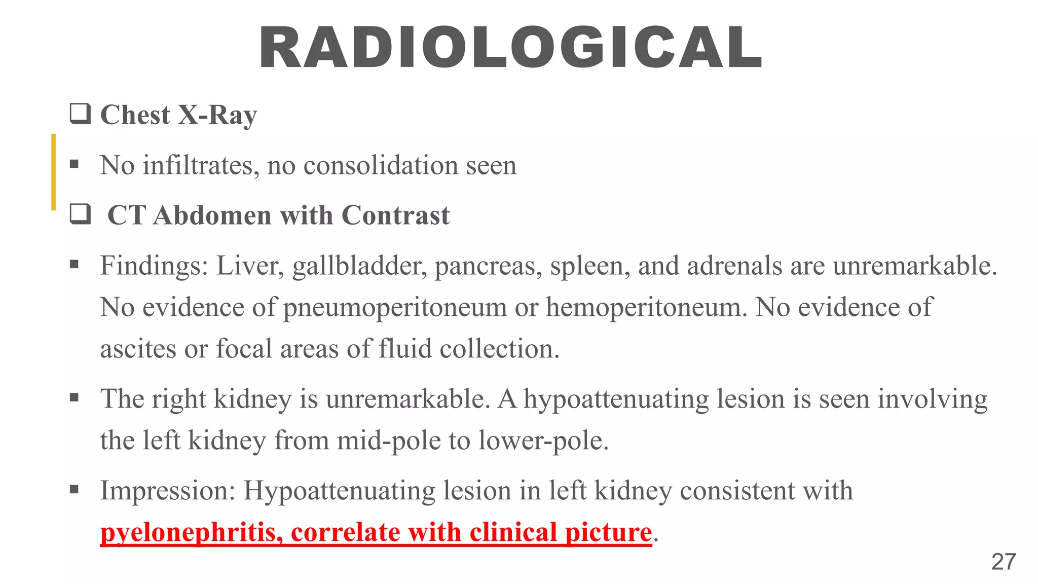 Clinical Cases Study for Urinary tract infections | PPTX