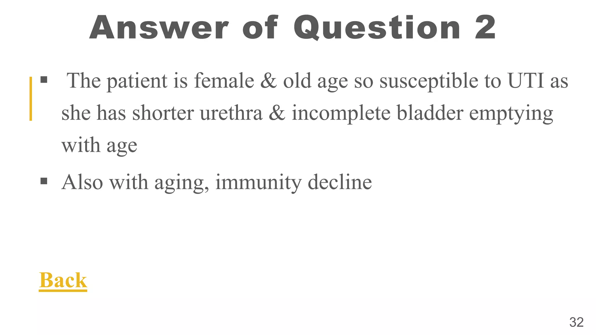 Clinical Cases Study for Urinary tract infections | PPTX