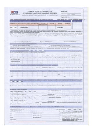 Uti common application form (new) page 1 | PDF