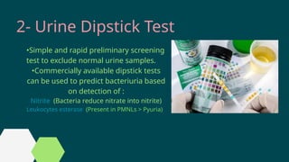 Laboratory diagnosis of UTI (Practical). | PPTX | Medical Tests ...