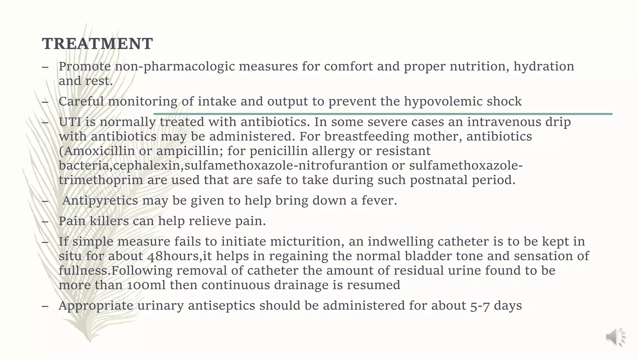 Urinary Tract Infection(UTI) during Postnatal period | PPTX