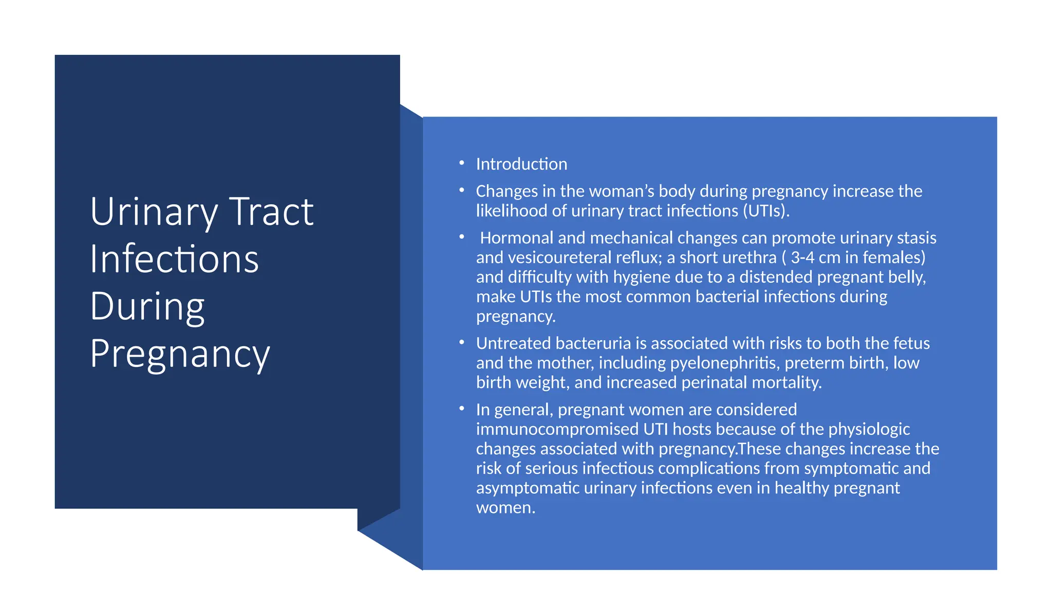 Urinary tract infections during pregnancy. | PPTX