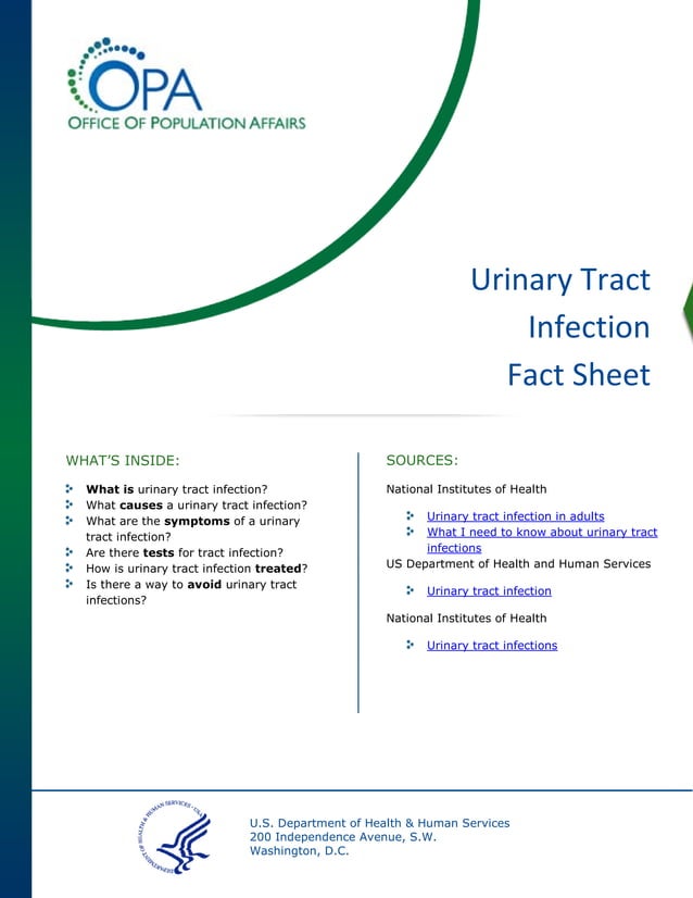 UTI Fact Sheet | PDF