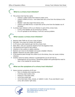 UTI Fact Sheet | PDF