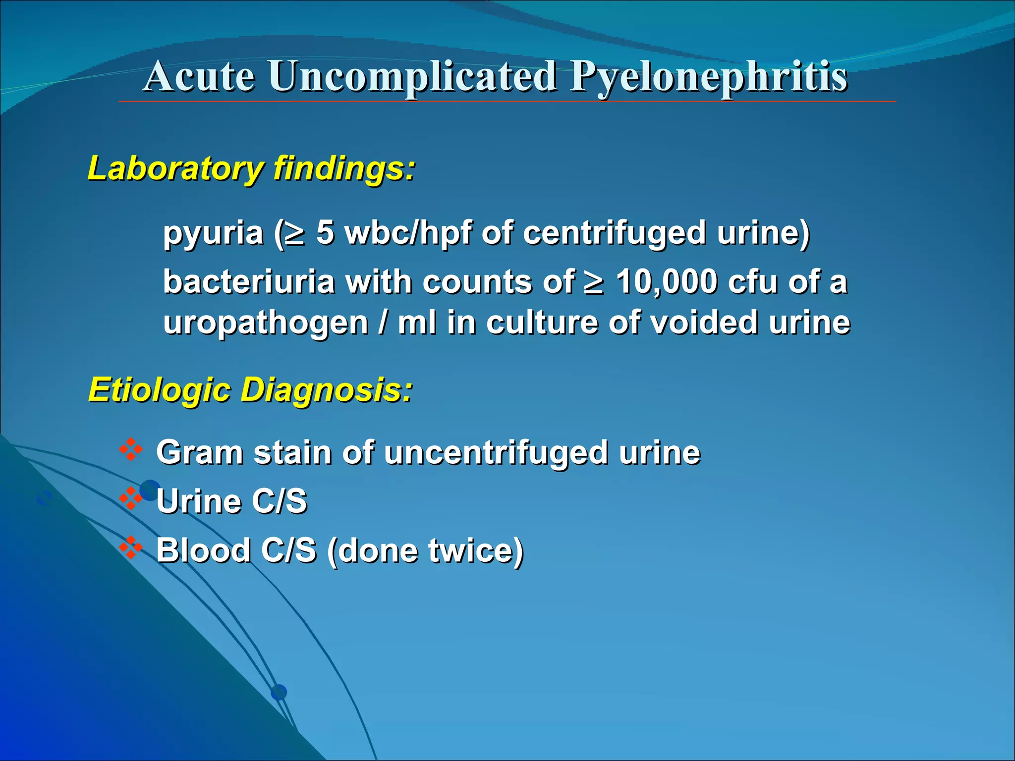 UTI Clinical Practice Guideline | PPT