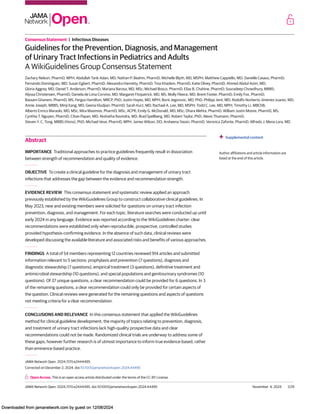 urinary tract infections, a Pannel review about all related issues. | PDF