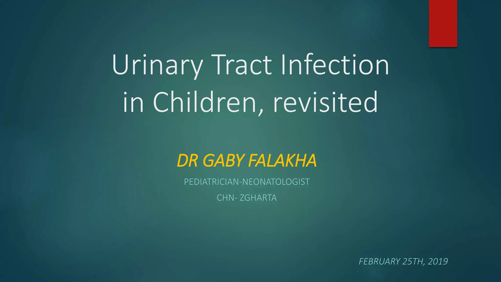 UTI in children | PPTX