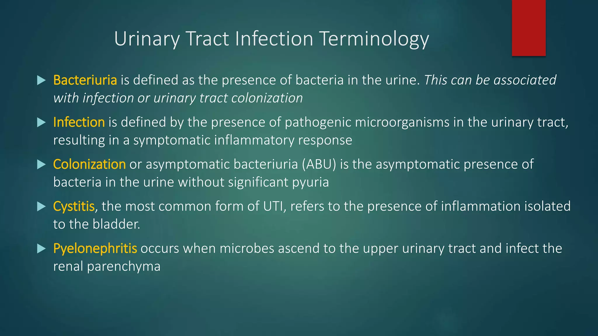 UTI in children | PPTX