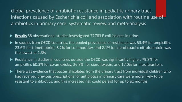 UTI in children | PPTX | Infectious Diseases | Diseases and Conditions