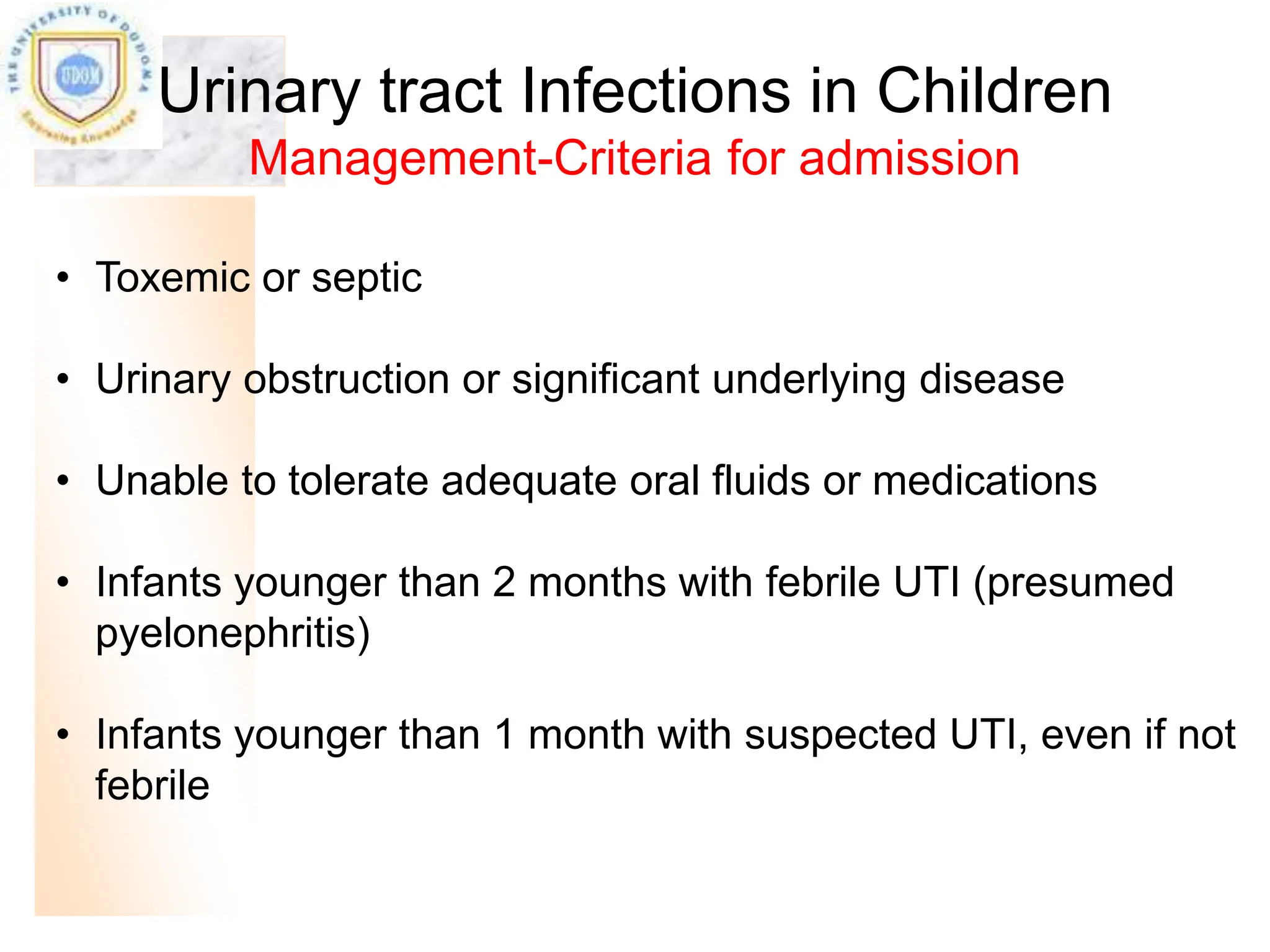 UTI in children.pptxhahahhahahmajiwbVann | PPTX | Infectious Diseases ...