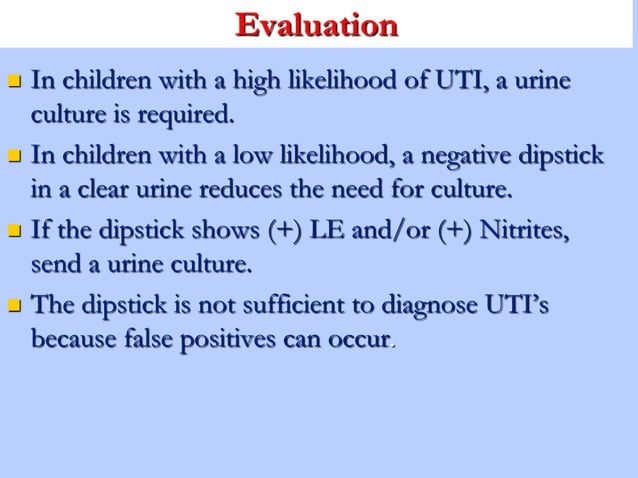 UTI in Pediatric age -How to Manage?.ppt | Infectious Diseases ...