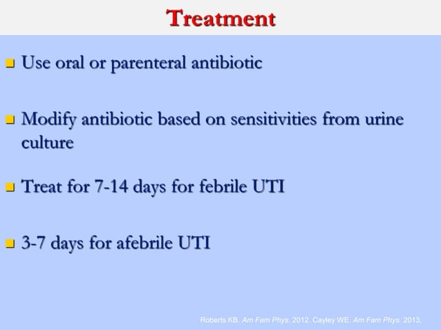 UTI in Pediatric age -How to Manage?.ppt | Infectious Diseases ...