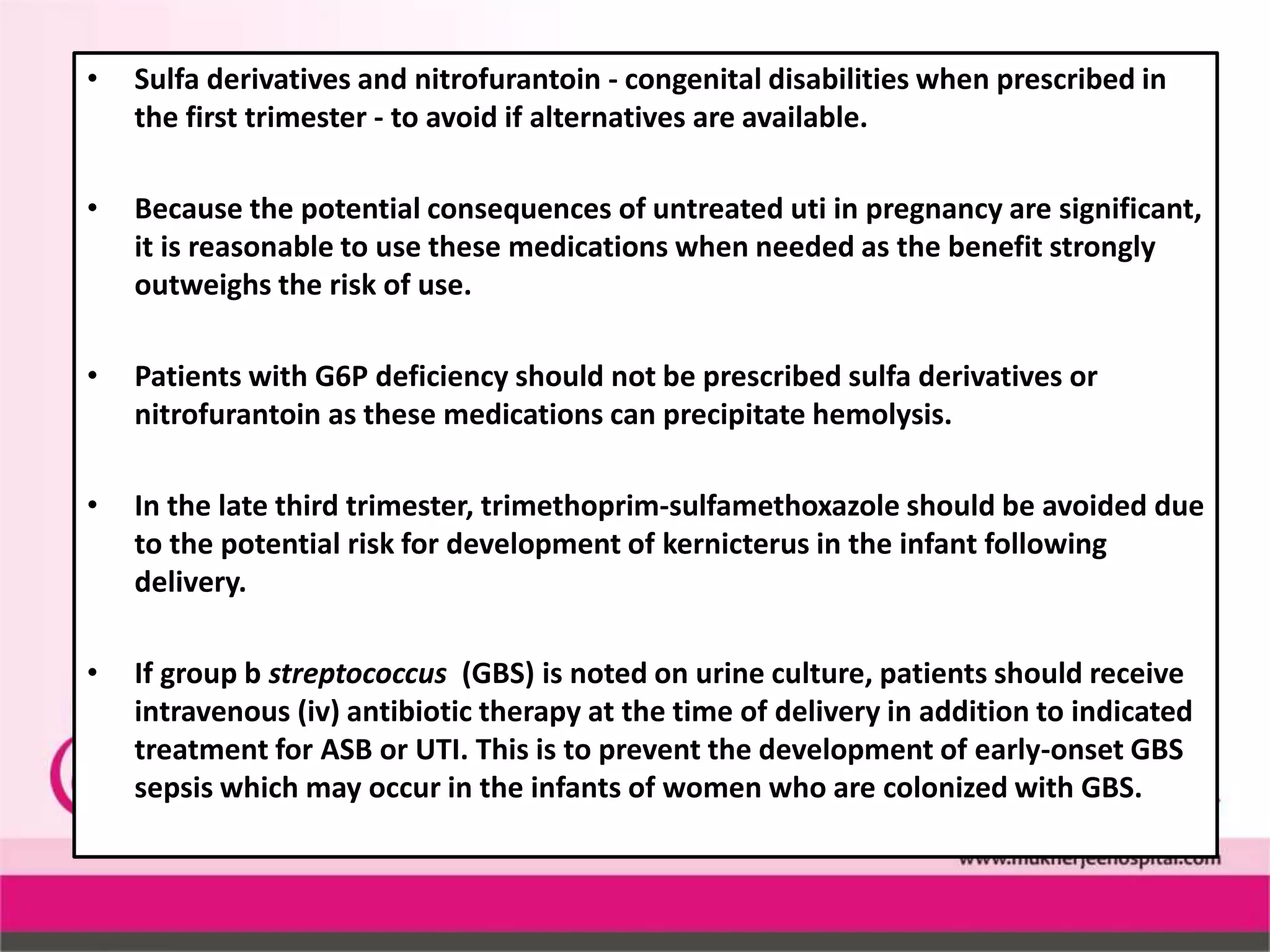 Urinary tract infection in pregnancy by dr alka mukherjee dr apurva ...