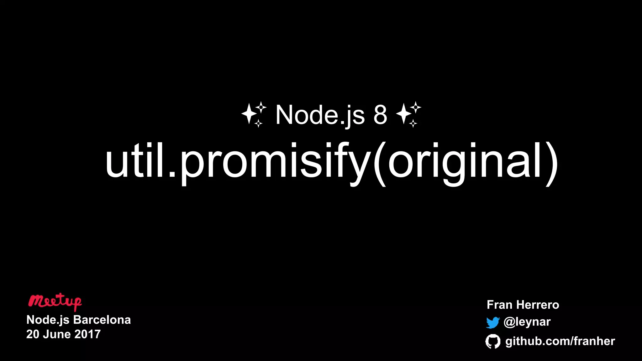 Util.promisify | PPTX