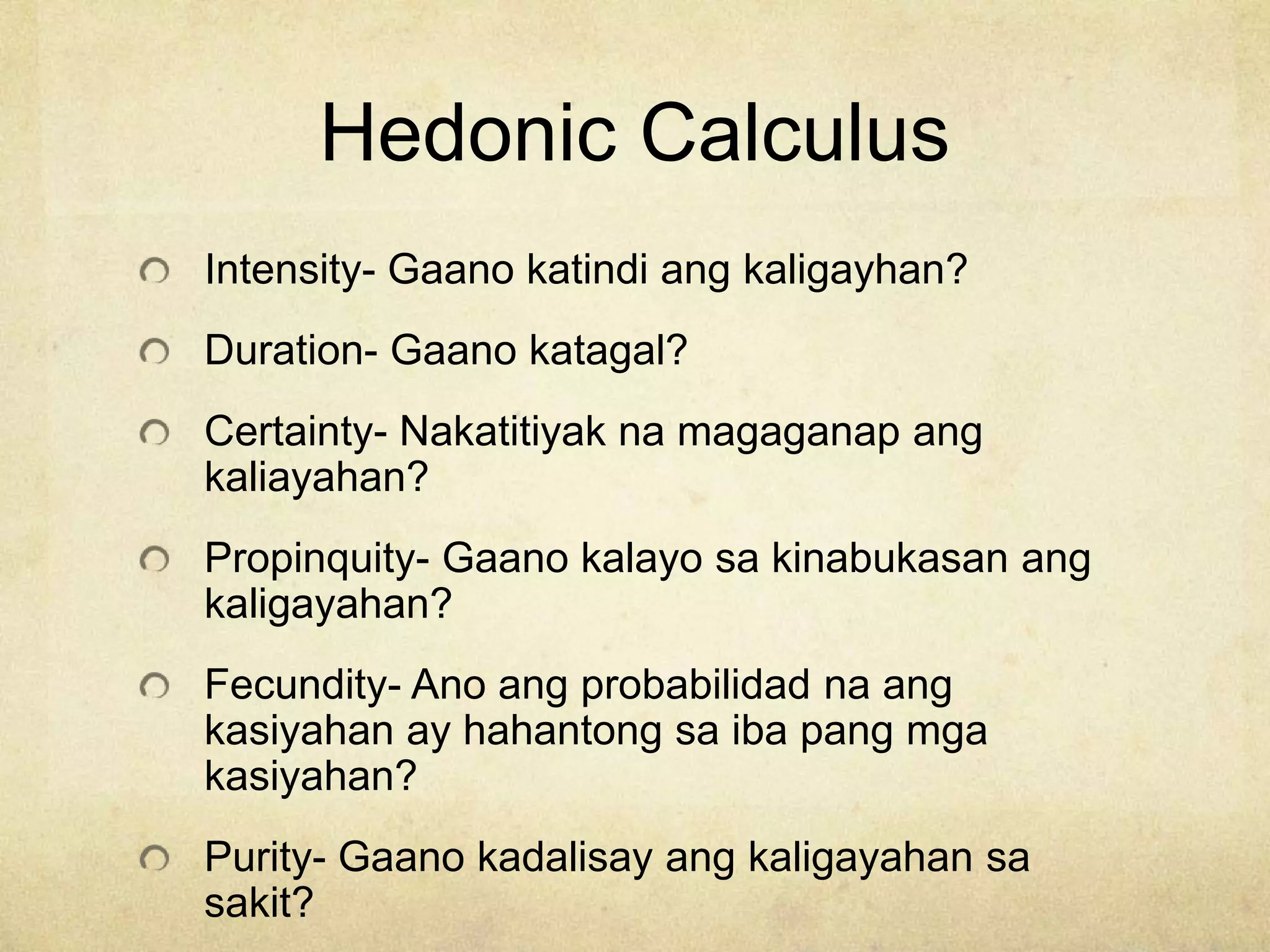 Utilitarianismo | PPTX