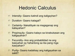 Utilitarianismo | PPTX