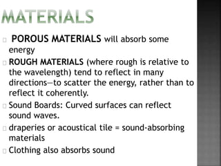 Angle of reflection (Architectural Acoustics) | PPT