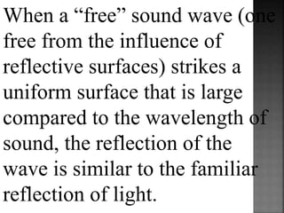 Angle of reflection (Architectural Acoustics) | PPT