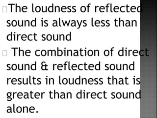 Angle of reflection (Architectural Acoustics) | PPT