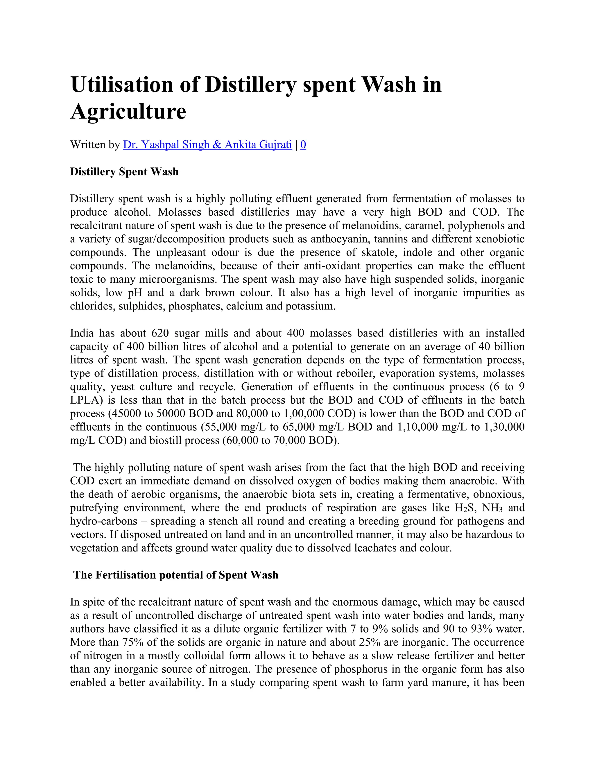 Distillery spent Wash iN Agriculture.pdf