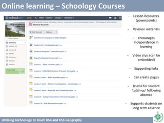 Utilising Technology in teaching Geography at KS4 and KS5 | PPT