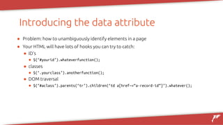 Utilising the data attribute | PDF