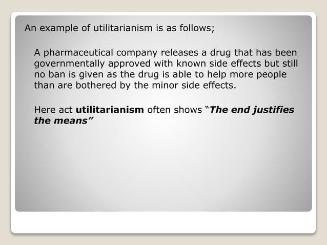 Utilitarian Approach- Business Ethics | PPTX