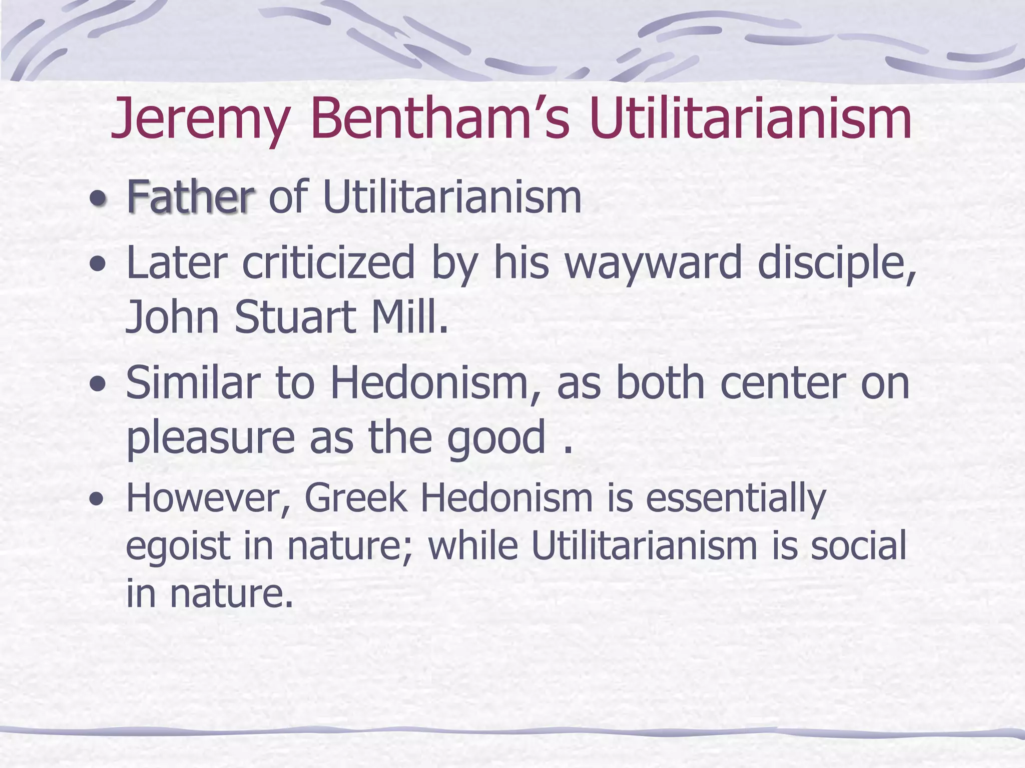 Utilitarianism | PPTX