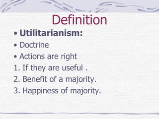 Utilitarianism | PPTX
