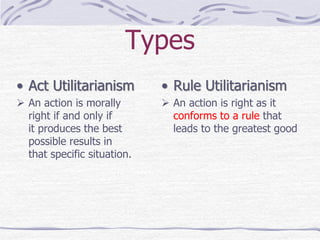 Utilitarianism | PPTX