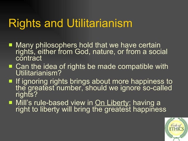 Utilitarianism | PPT | Religion & Spirituality