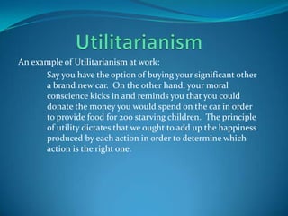 Utilitarianism | PPTX