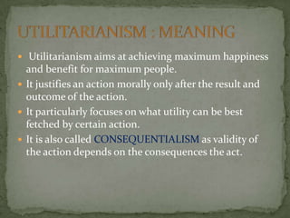 Utilitarianism | PPT