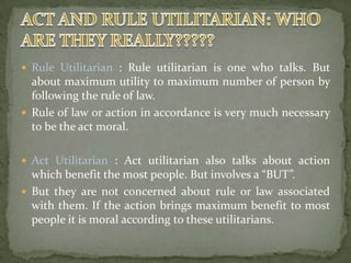 Utilitarianism | PPT