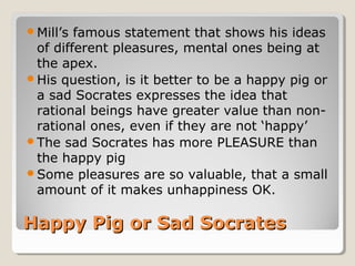 Utilitarianism and Doing the Right Thing | PPT