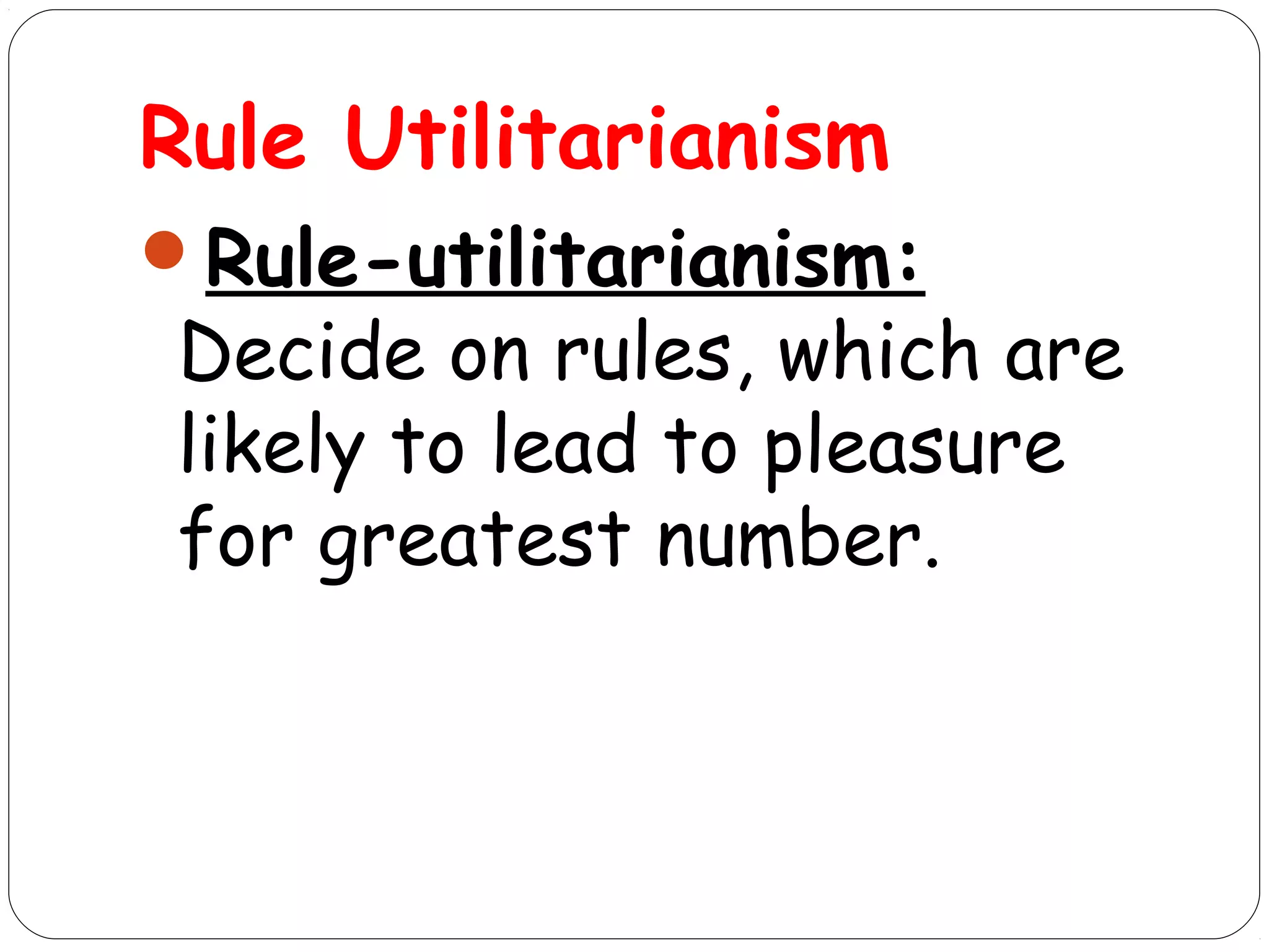 Utilitarianism | PPT