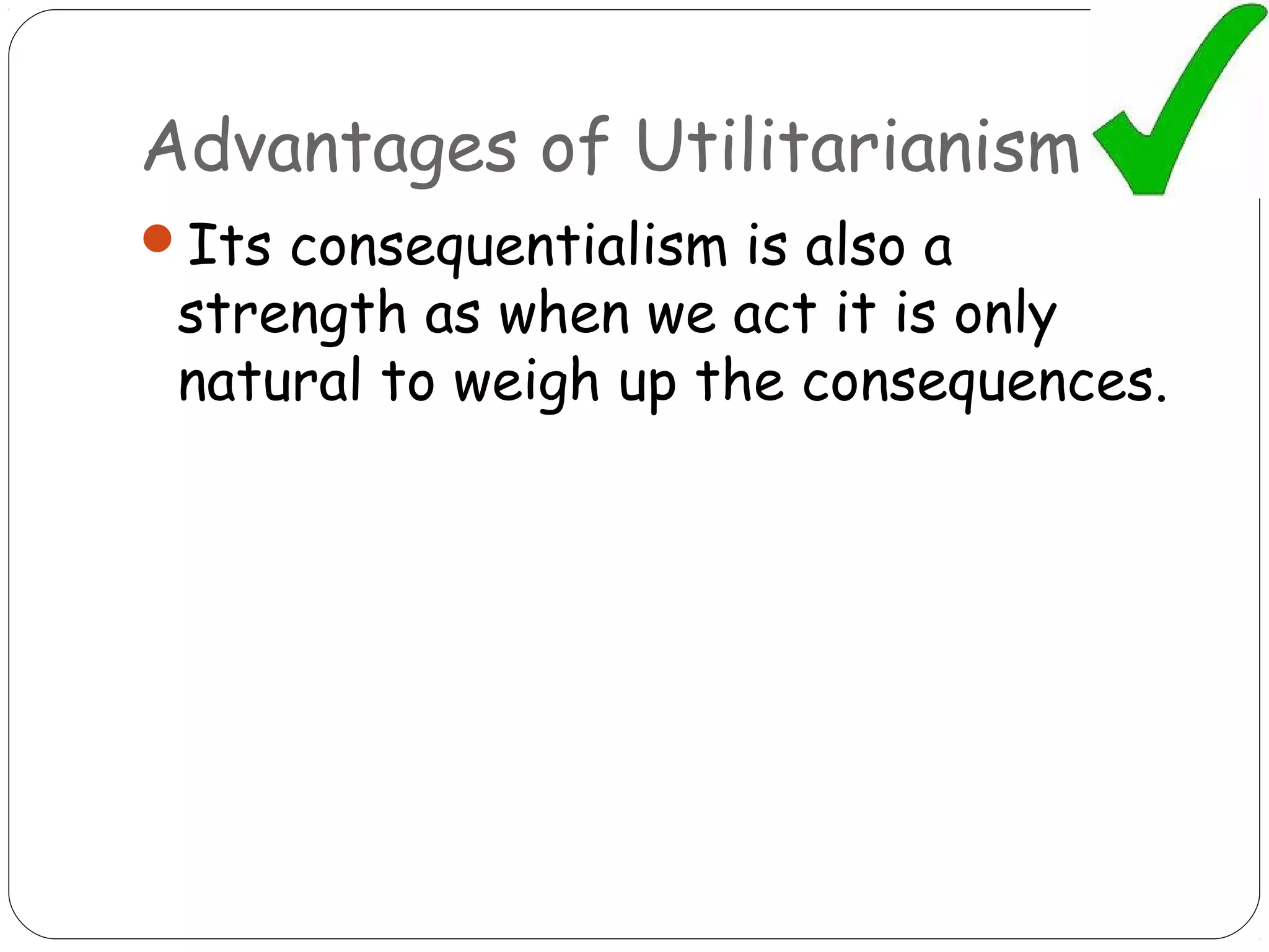 Utilitarianism | PPT