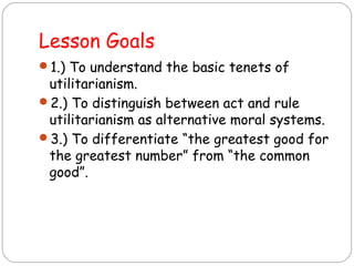 Utilitarianism | PPT