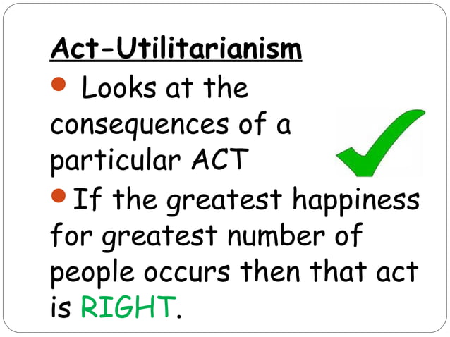 Utilitarianism | PPT