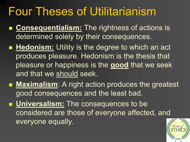 Utilitarianism | PPT