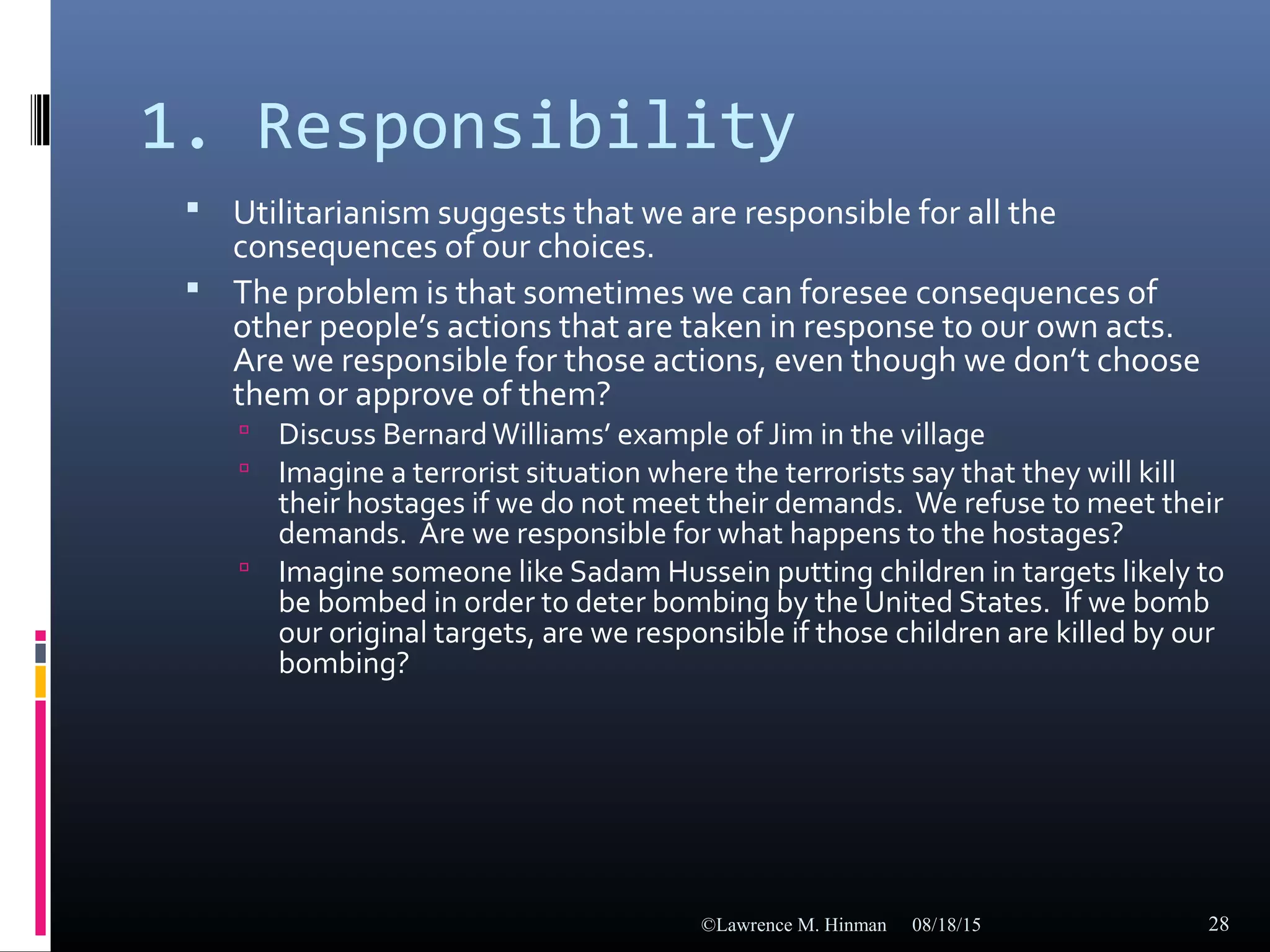 Utilitarianism 7 | PPT