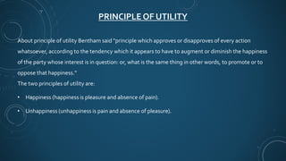 Utilitarianism by Jeremy-Bentham | PPTX
