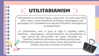 utilitarianism ethics and its definition | PDF
