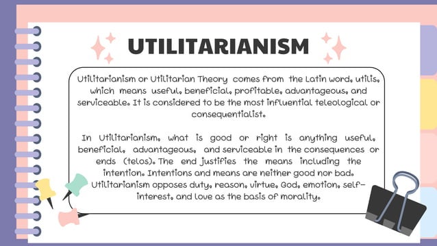 utilitarianism ethics and its definition | PDF | Religion & Spirituality